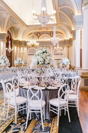 Gray Wedding Reception