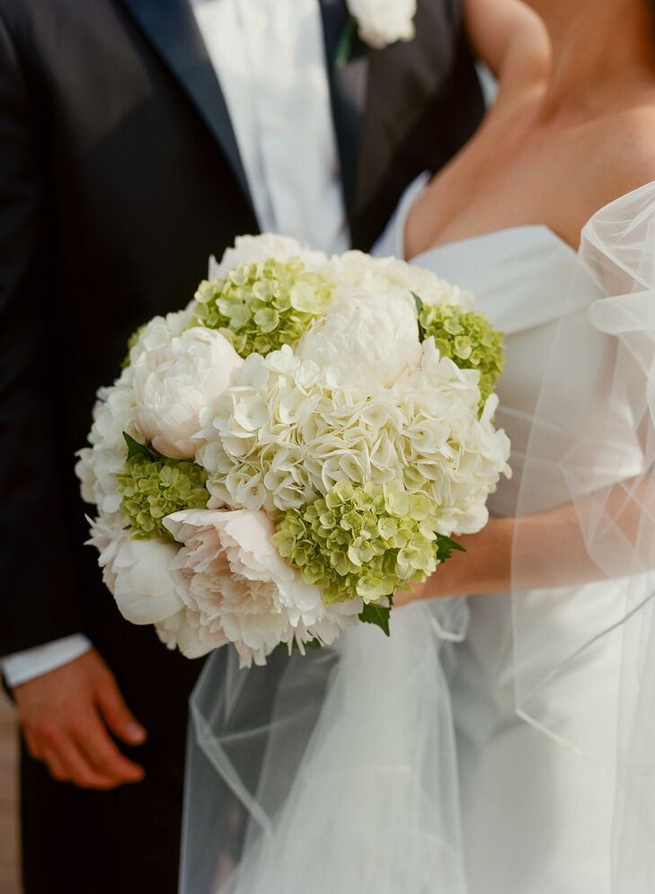 Hydrangea and Peony Round Bouquet