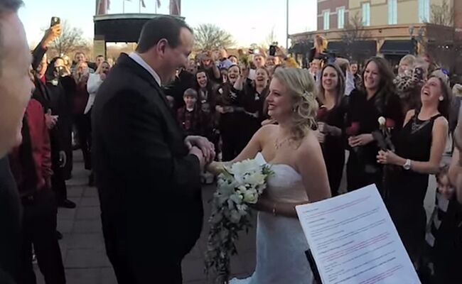 Surprise Flash Mob Wedding Video Watch