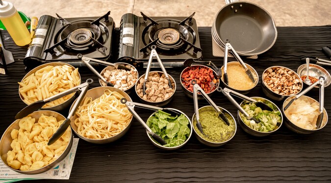 Pasta Station At Wedding