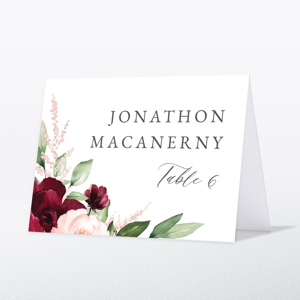 Beloved Floral Place Cards | The Knot