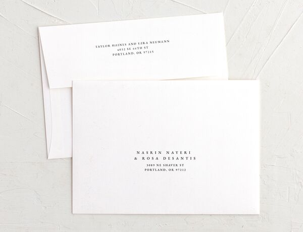 Classic Bold Thank You Card Envelopes