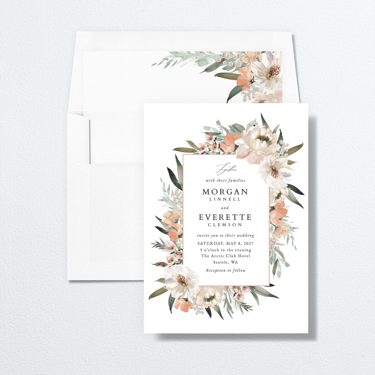Romantic Frame Standard Envelope Liners