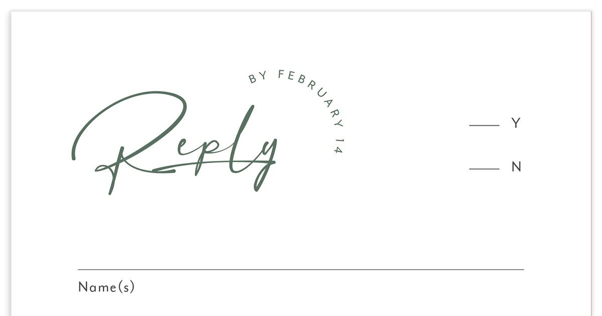Signature Style Wedding Response Cards | Wedding Wire