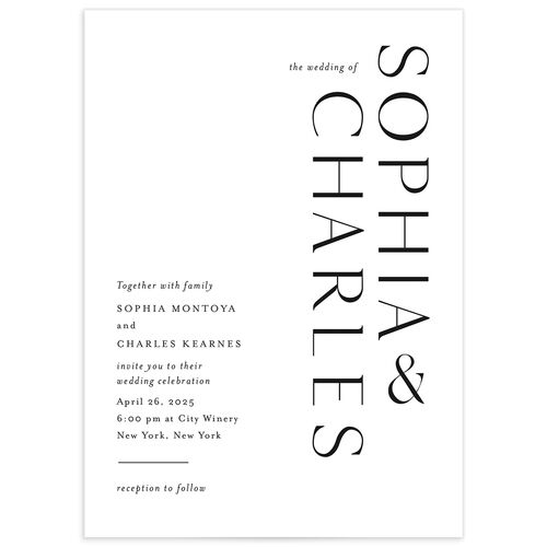 Timeless Elegance All-in-One Wedding Invitations