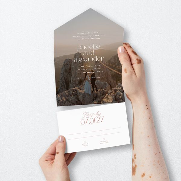 Striking Scene All-in-One Wedding Invitations