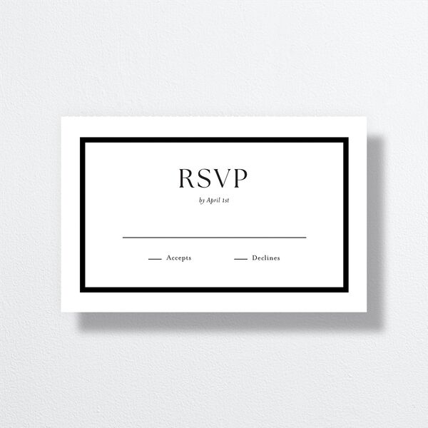 The Knot - Simple Frame All-in-One Wedding Invitations