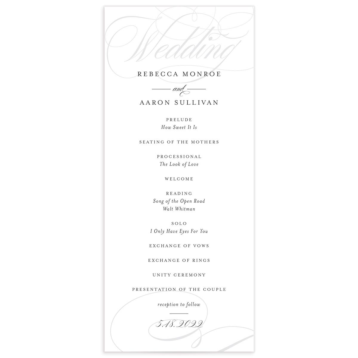 Exquisite Initials Wedding Programs | Wedding Wire