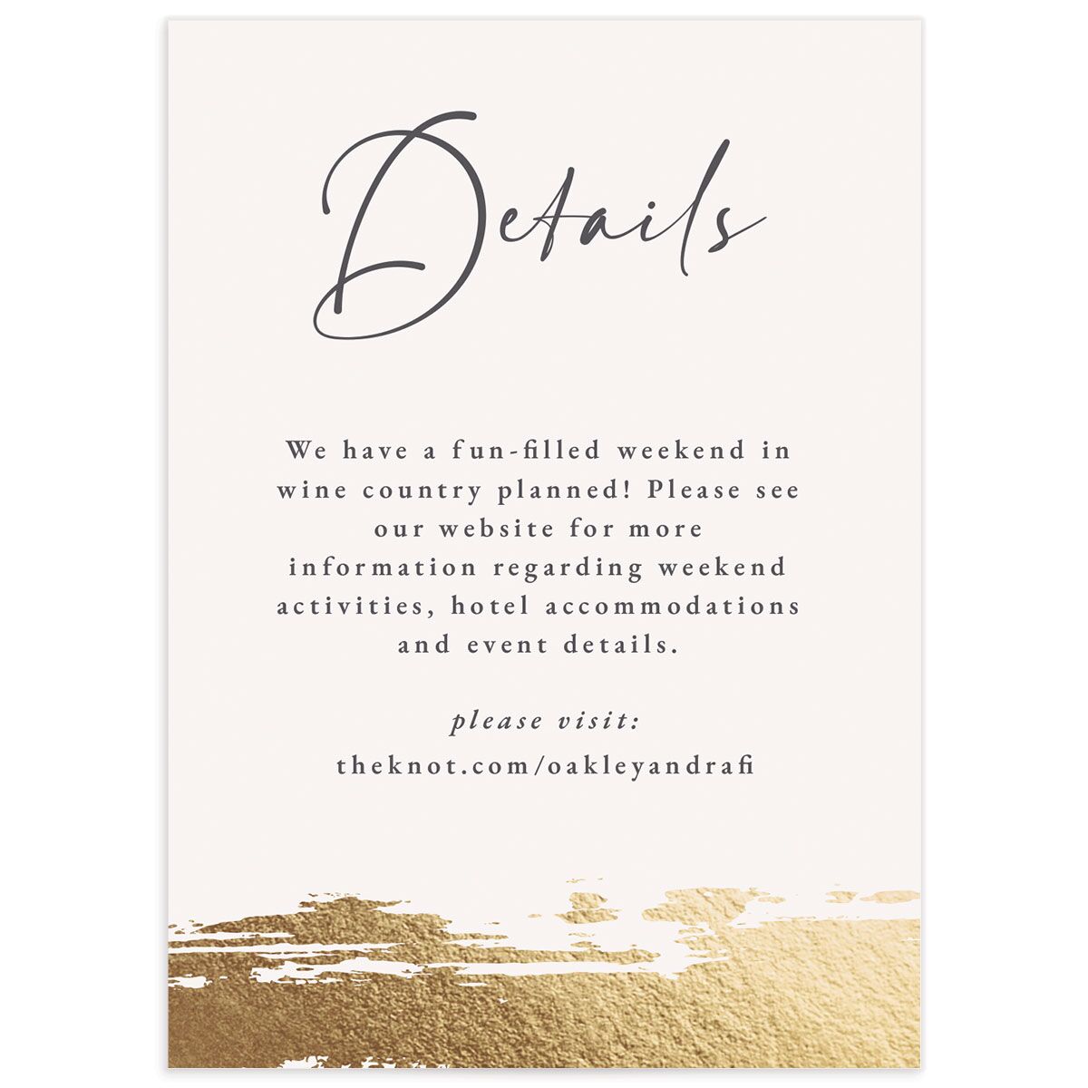 Organic Swash Save The Date Cards | The Knot