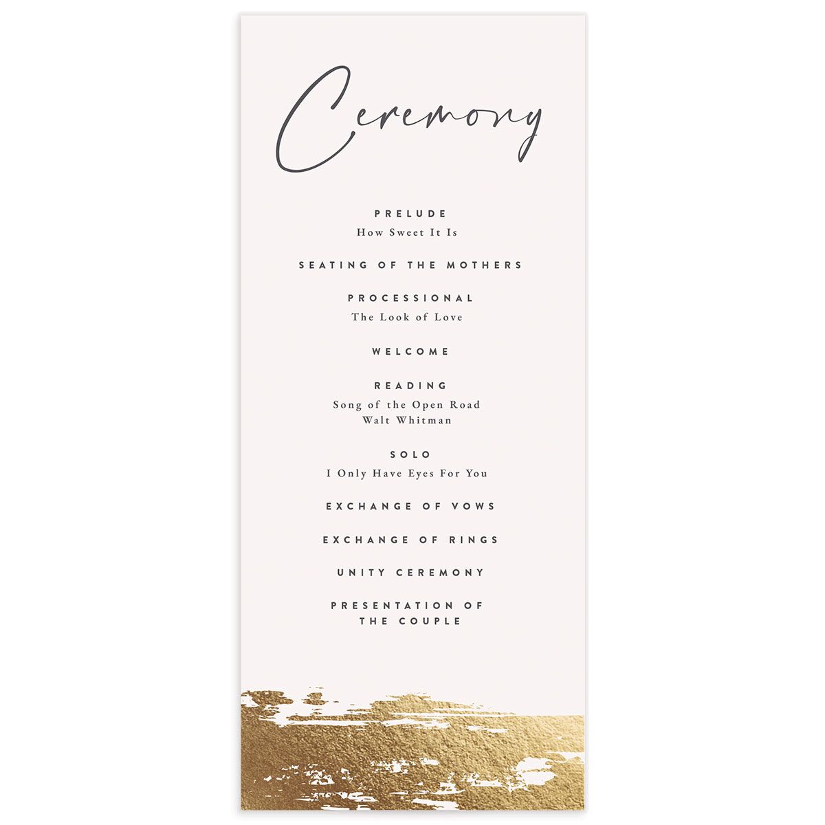 Organic Swash Wedding Invitations