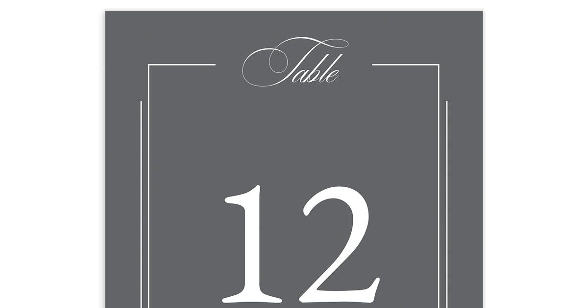 Refined Photograph Table Numbers | Wedding Wire