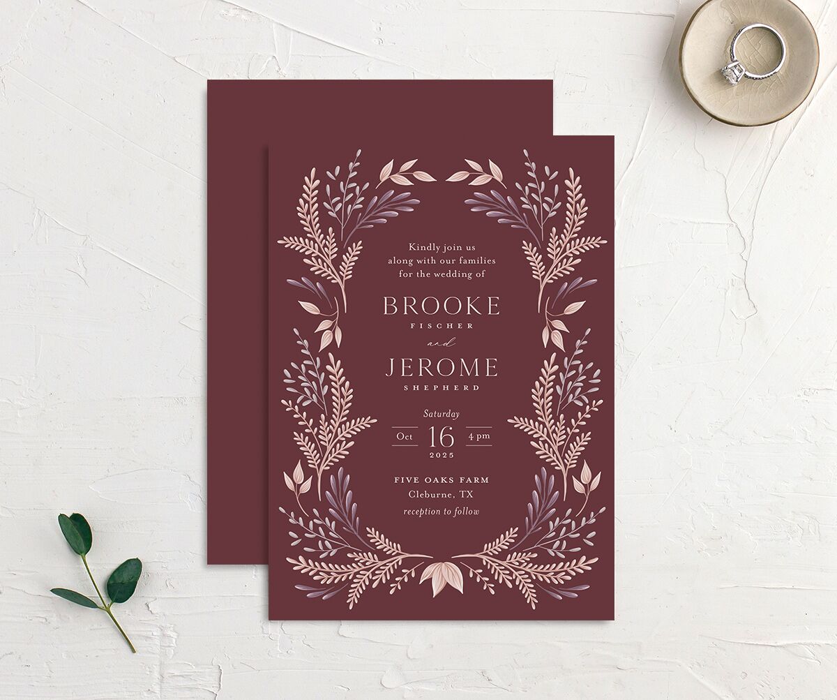 Rustic Frame Wedding Invitations | The Knot