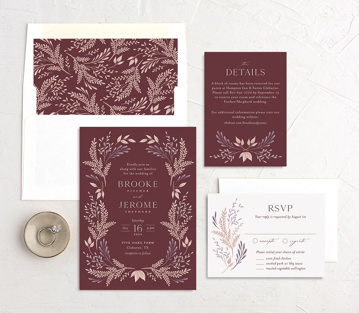 Rustic Frame Wedding Invitations | The Knot