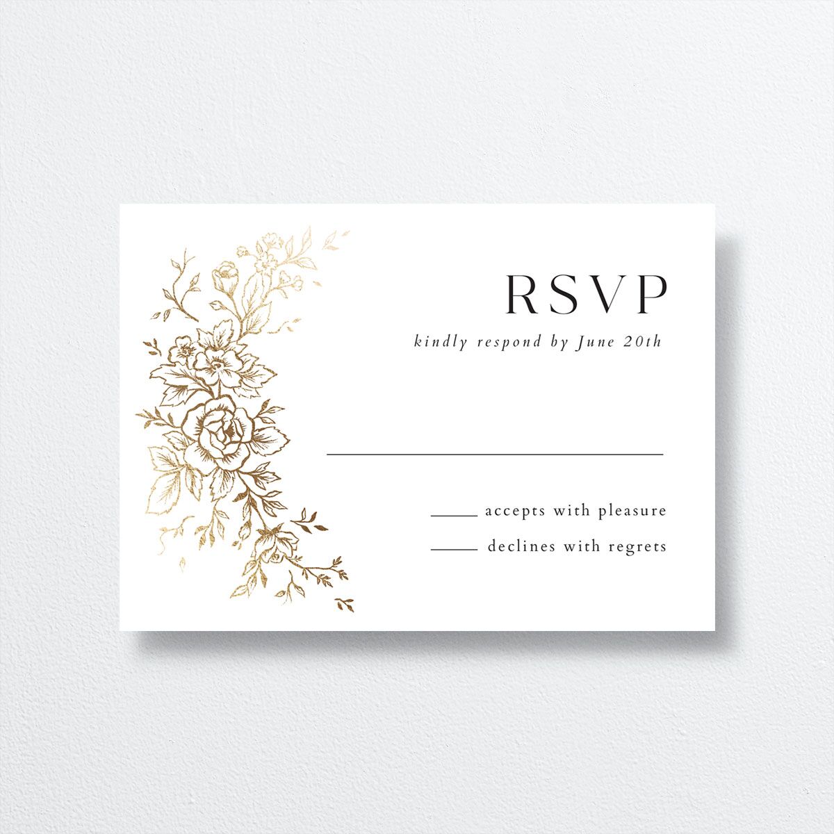 Delicacy Wedding Response Cards | The Knot