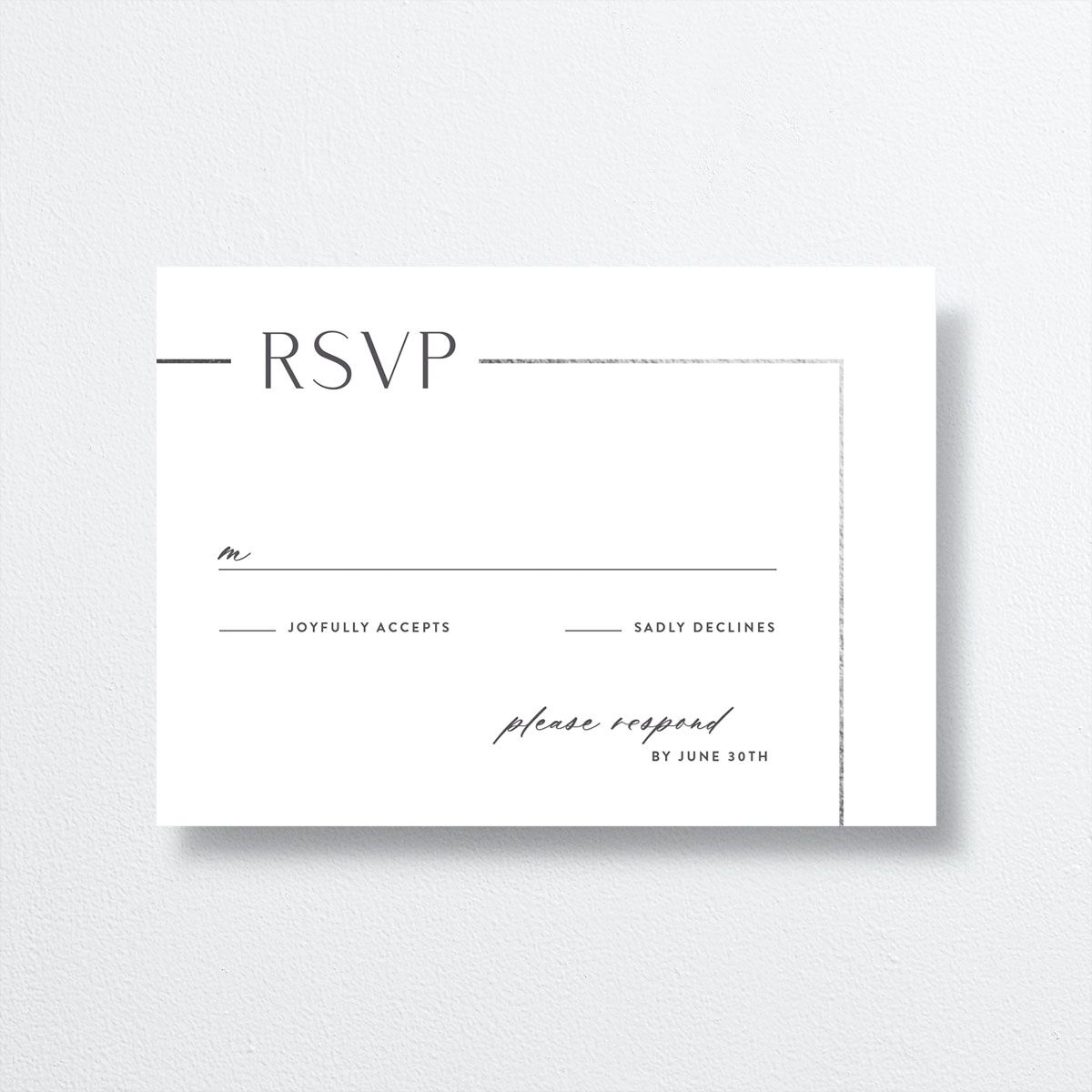 Modern Minimalist Wedding Response Cards | The Knot