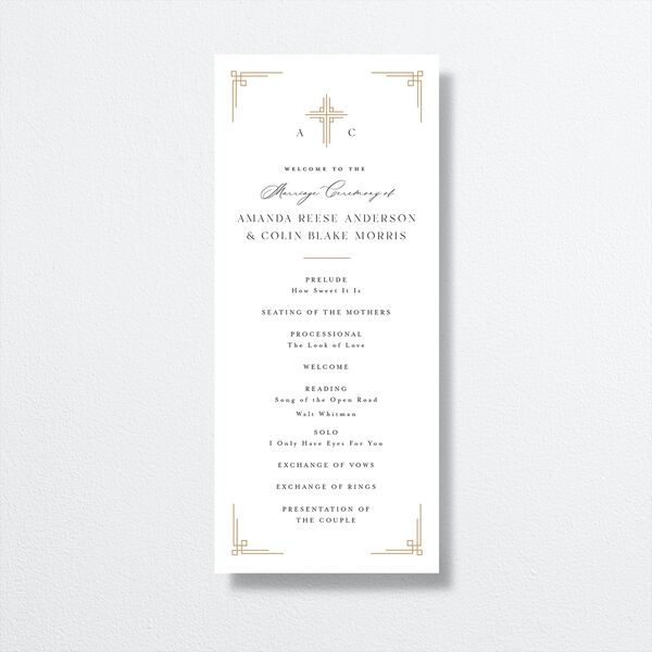 Church Cross Wedding Programs | The Knot
