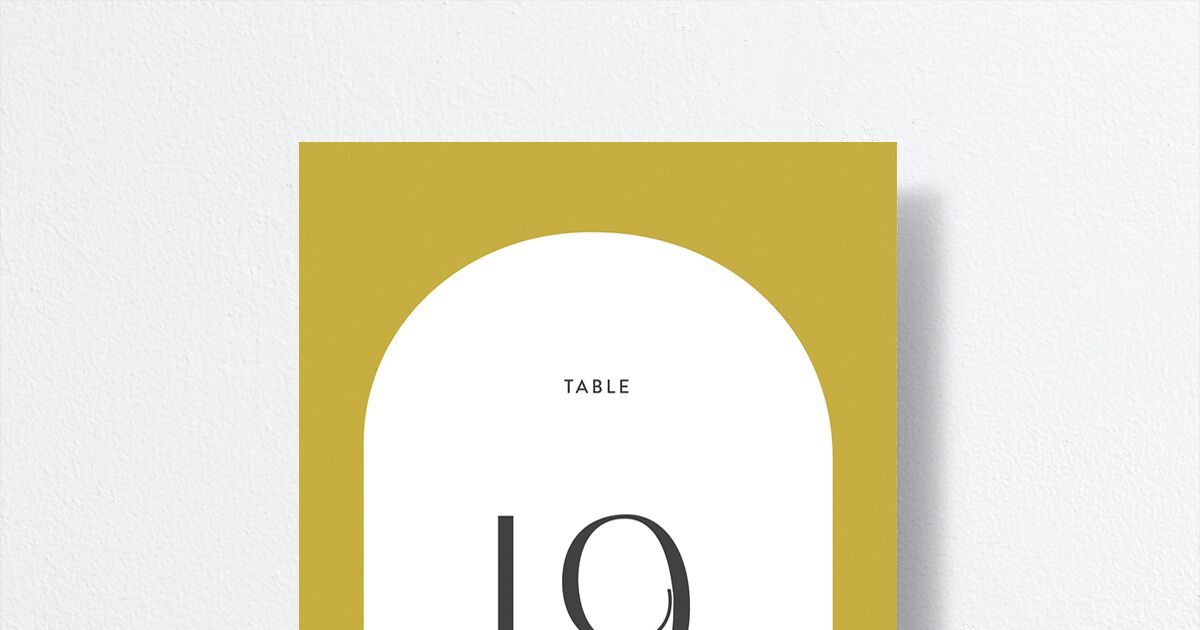 Vibrant Rio Table Numbers | The Knot
