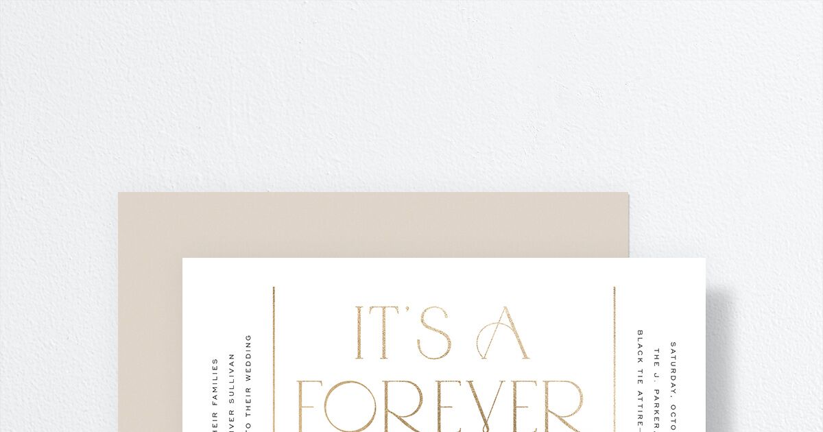 The Knot - Forever Thing Wedding Invitations