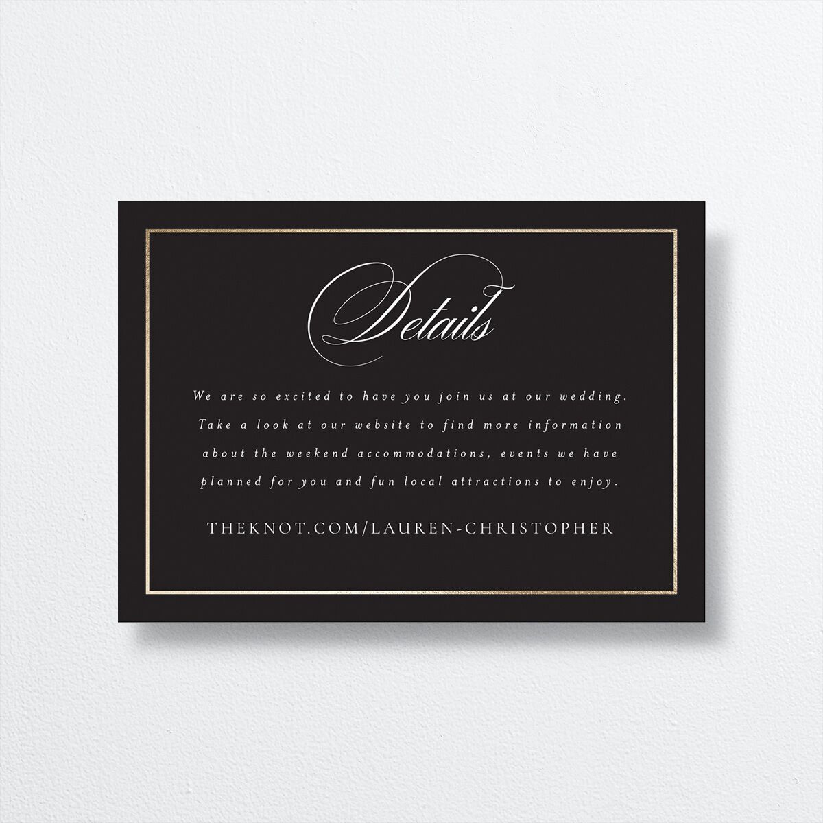 Timeless Frame Wedding Enclosure Cards