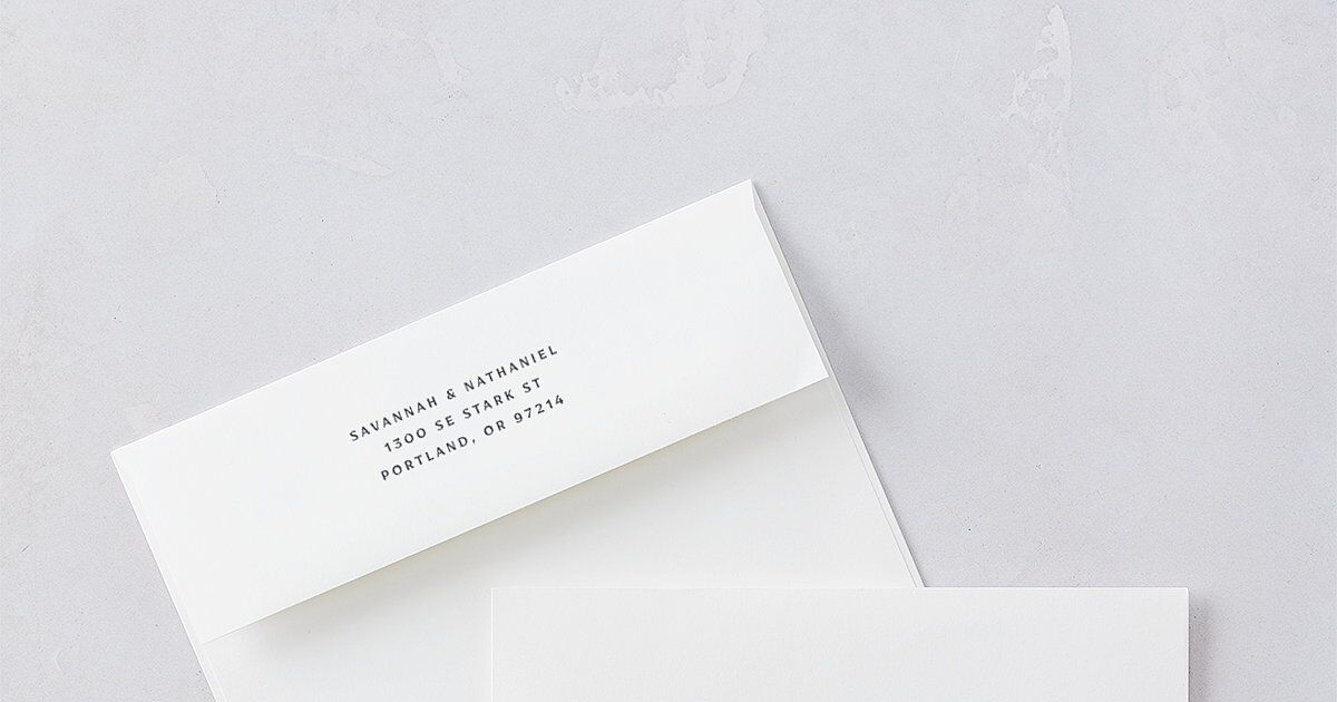 Vintage Island Standard Envelopes | The Knot