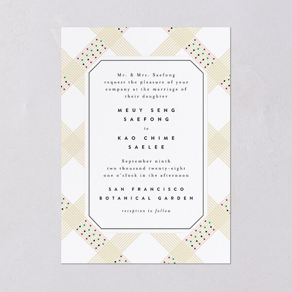 The Knot - Mien Embroidery Wedding Invitations