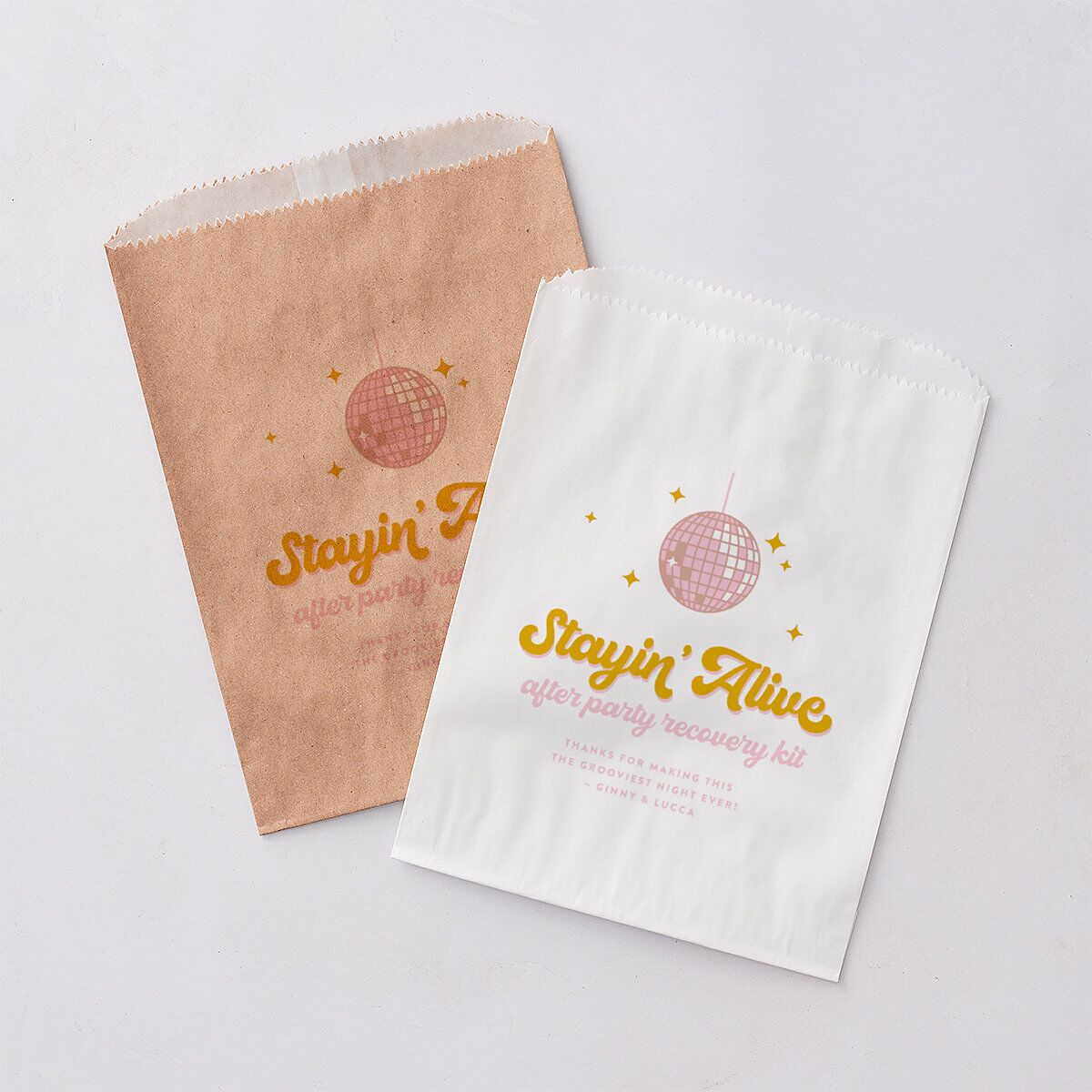 The Knot - Disco Love Wedding Day Paper Favor Bags