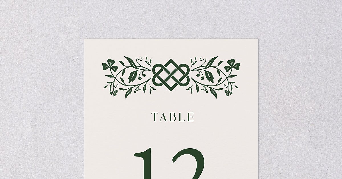 The Knot - Celtic Knot Table Numbers