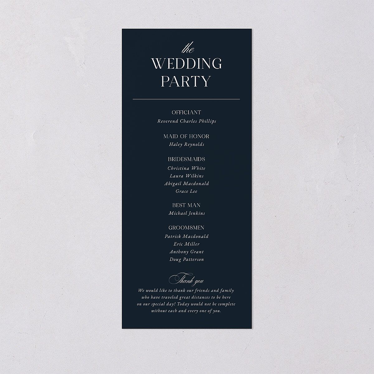 Classically Elegant Wedding Programs | The Knot