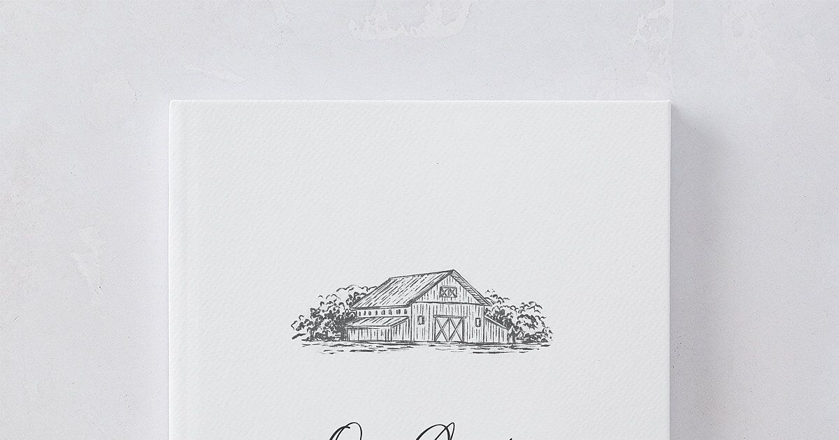 Rustic Setting Wedding Guest Book | The Knot