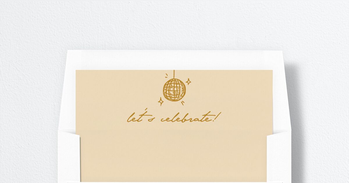 The Knot - Hand Drawn Cake Envelope Liners