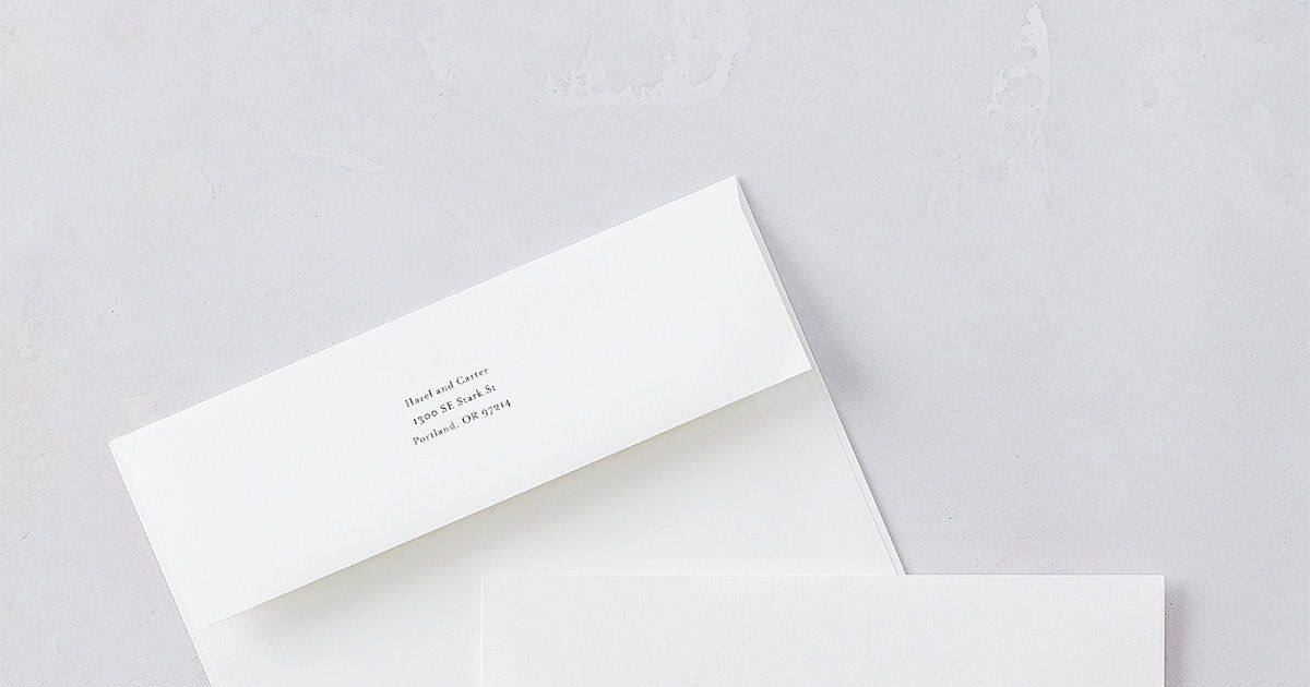 The Knot - Simple Frame Wedding Invitation Envelopes